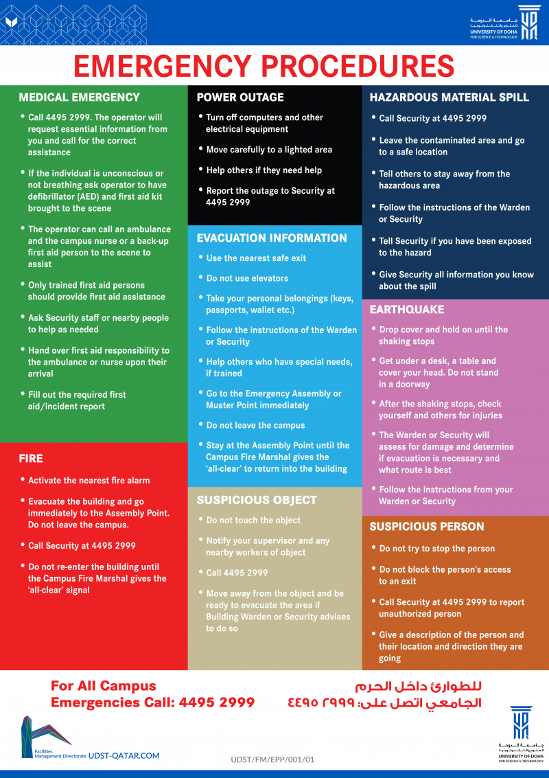 Emergency Procedures | UDST