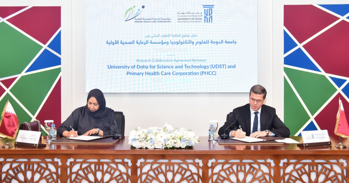 University of Doha for Science and Technology signs a research ...