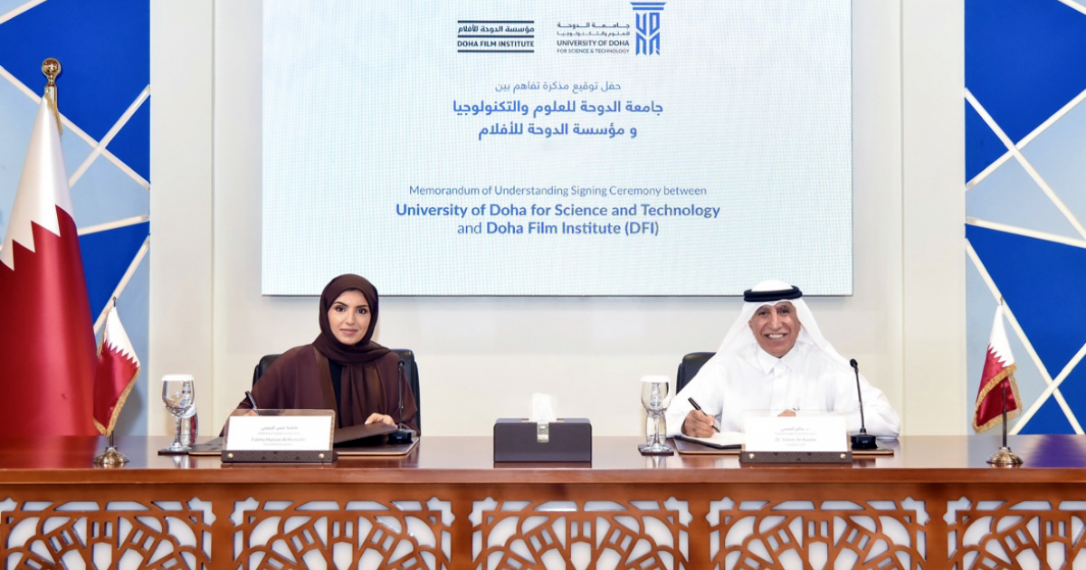 University of Doha for Science and Technology and Doha Film Institute sign a Memorandum of ...